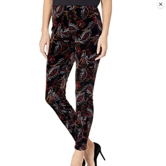 Lysse | Pants & Jumpsuits | Lysse High Waist Paisley Print Velvet ...